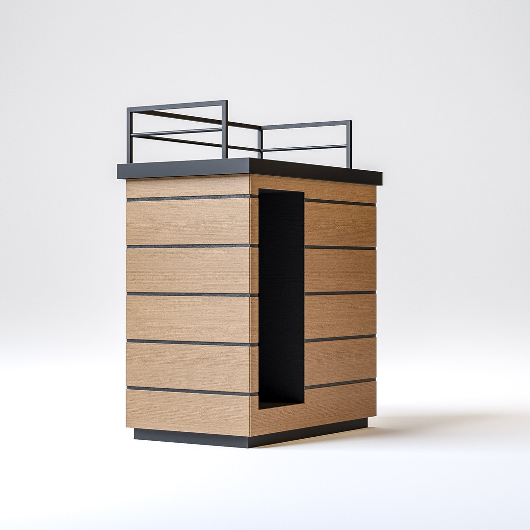 Ritazza Condiment Table 3D Model - TurboSquid 1295549