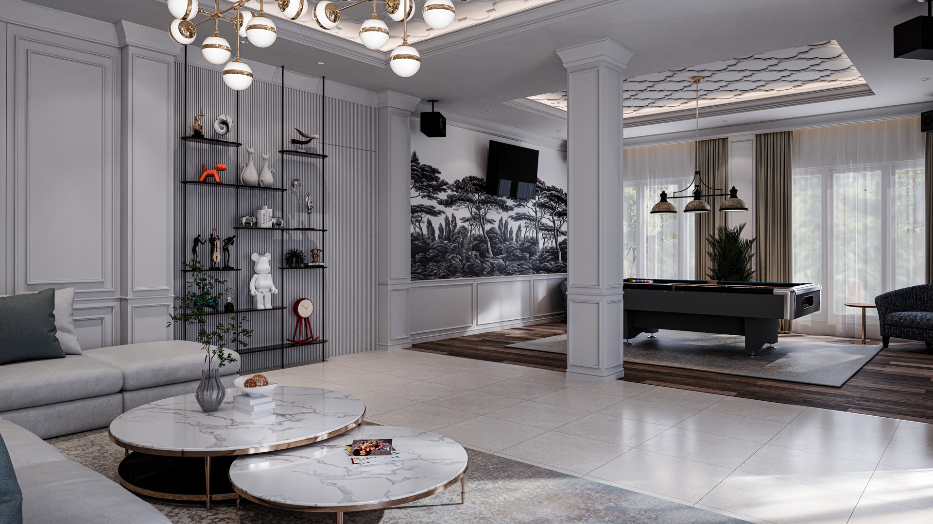 3D Livingroom Modern Blender -Fbx -Obj - TurboSquid 2249559