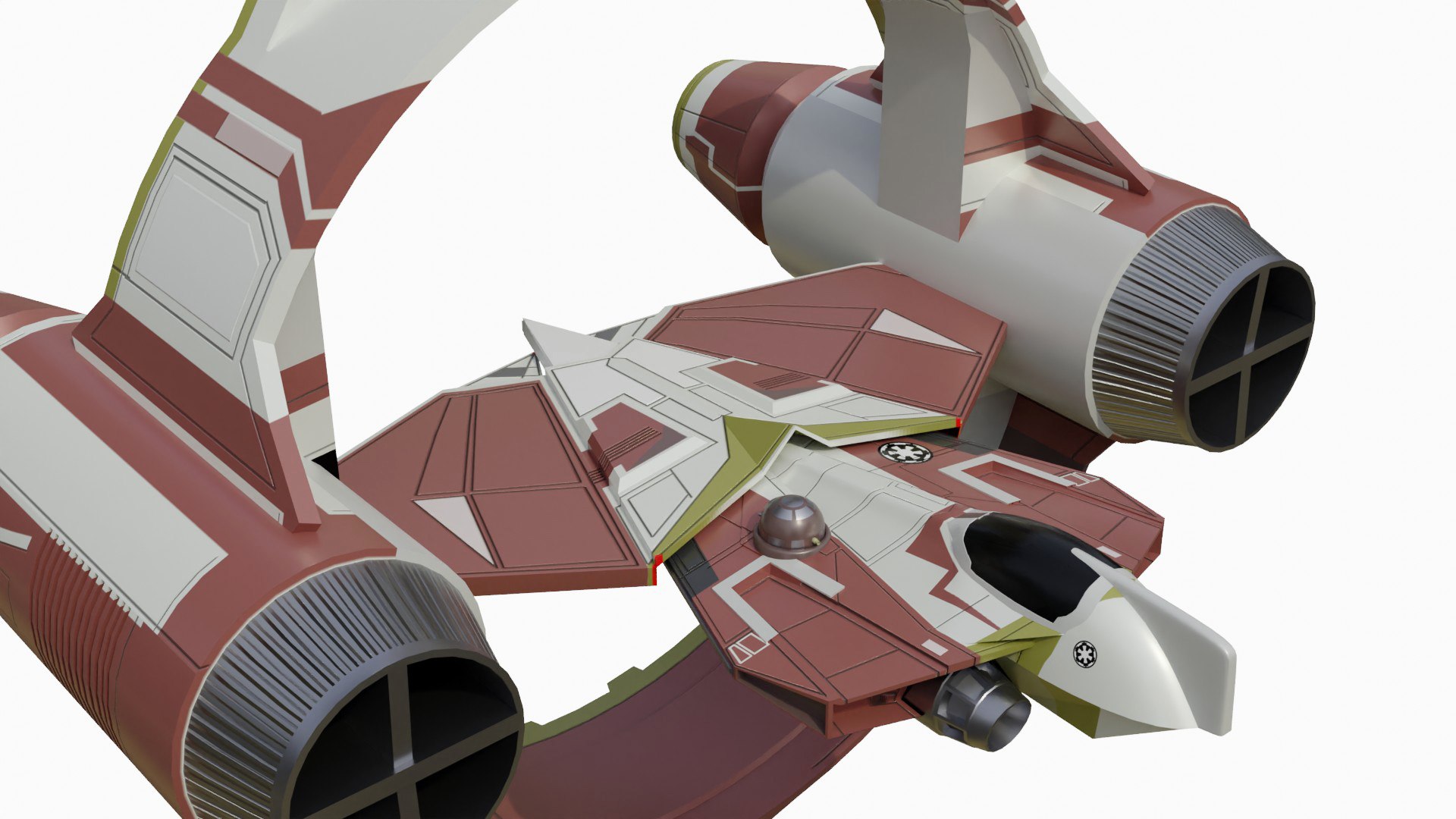 3D Jedi Starfighter model - TurboSquid 1880361