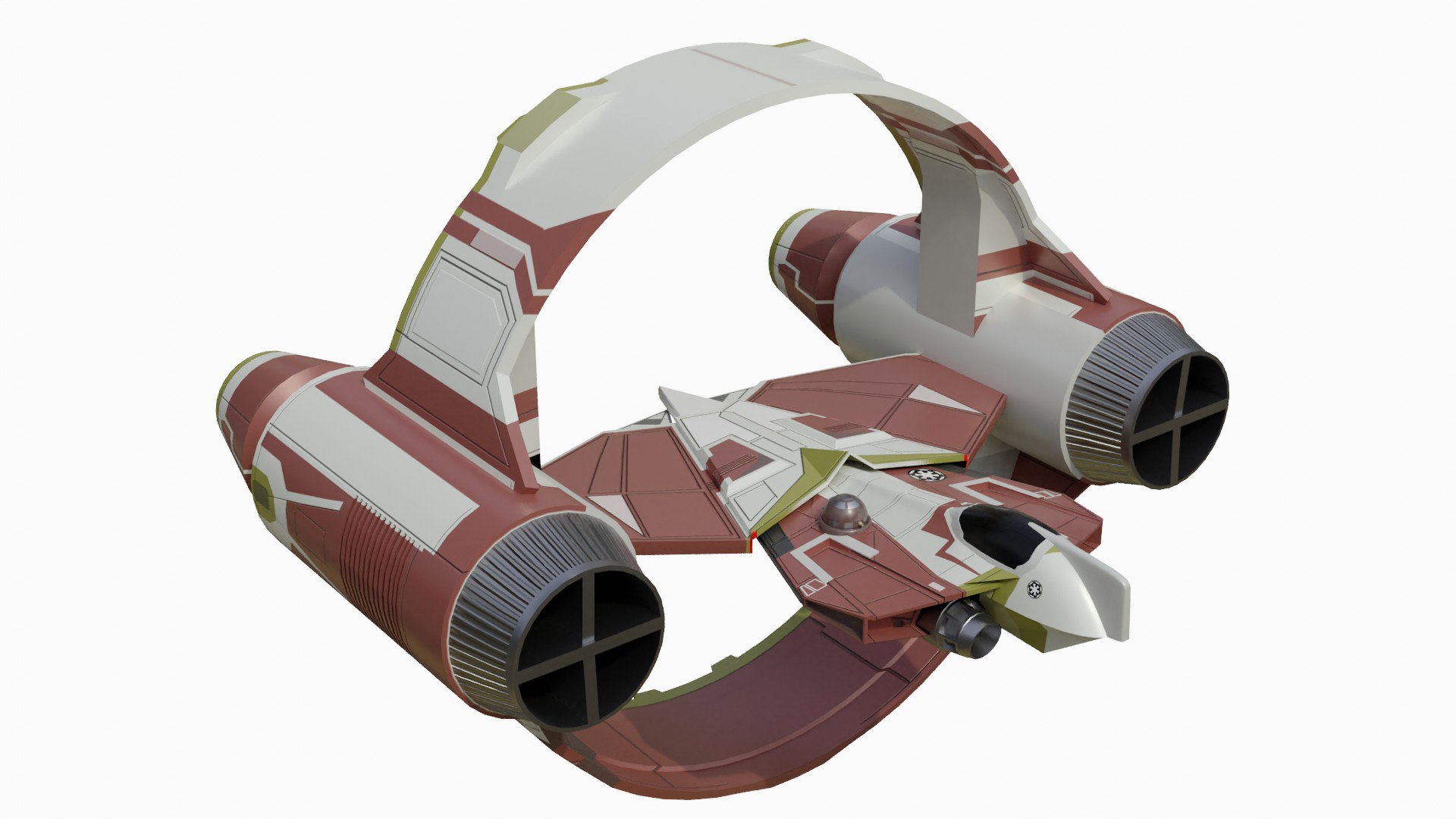3D Jedi Starfighter model - TurboSquid 1880361