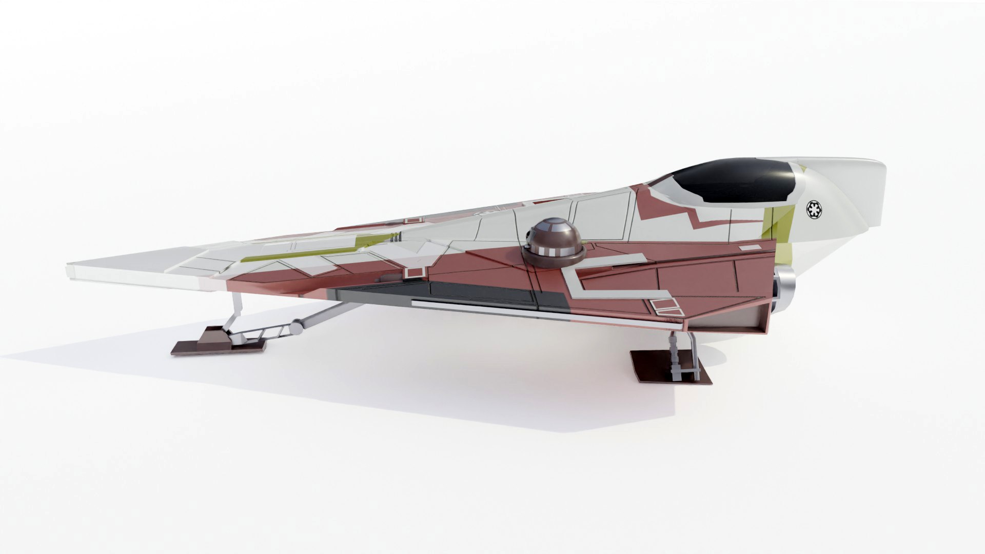 3D Jedi Starfighter model - TurboSquid 1880361