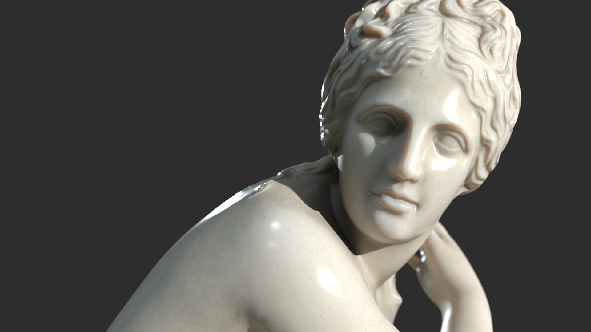 Crouching Venus 3D Model - TurboSquid 2227776