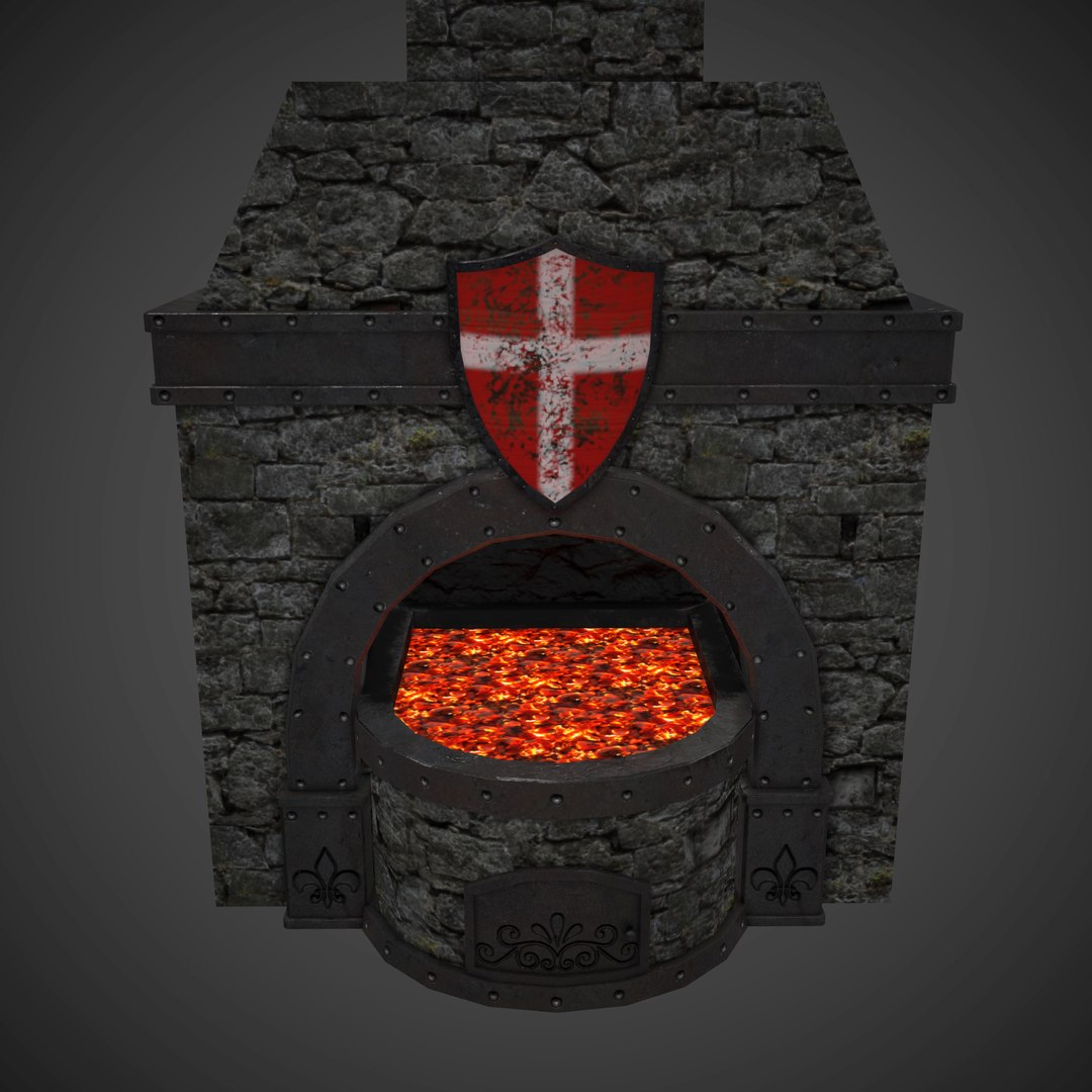 3d model blacksmith smith furnace