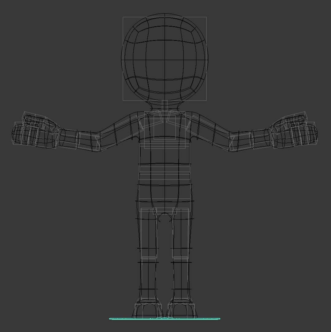 Character White Human Stickman 3d Model