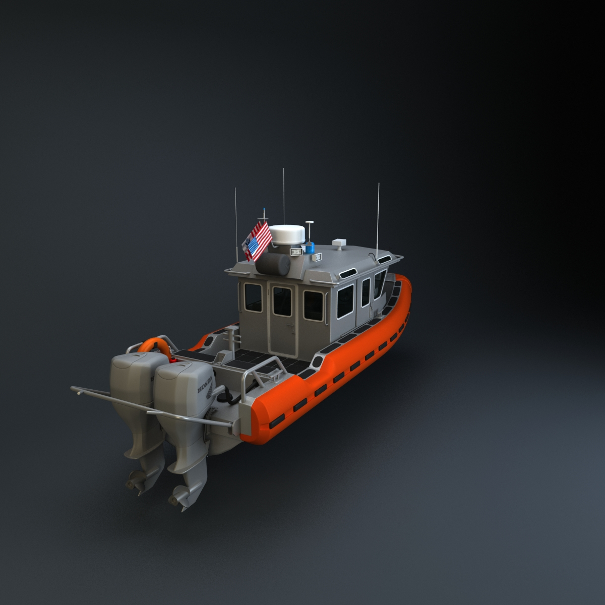 3d model defender coast guard rb-s
