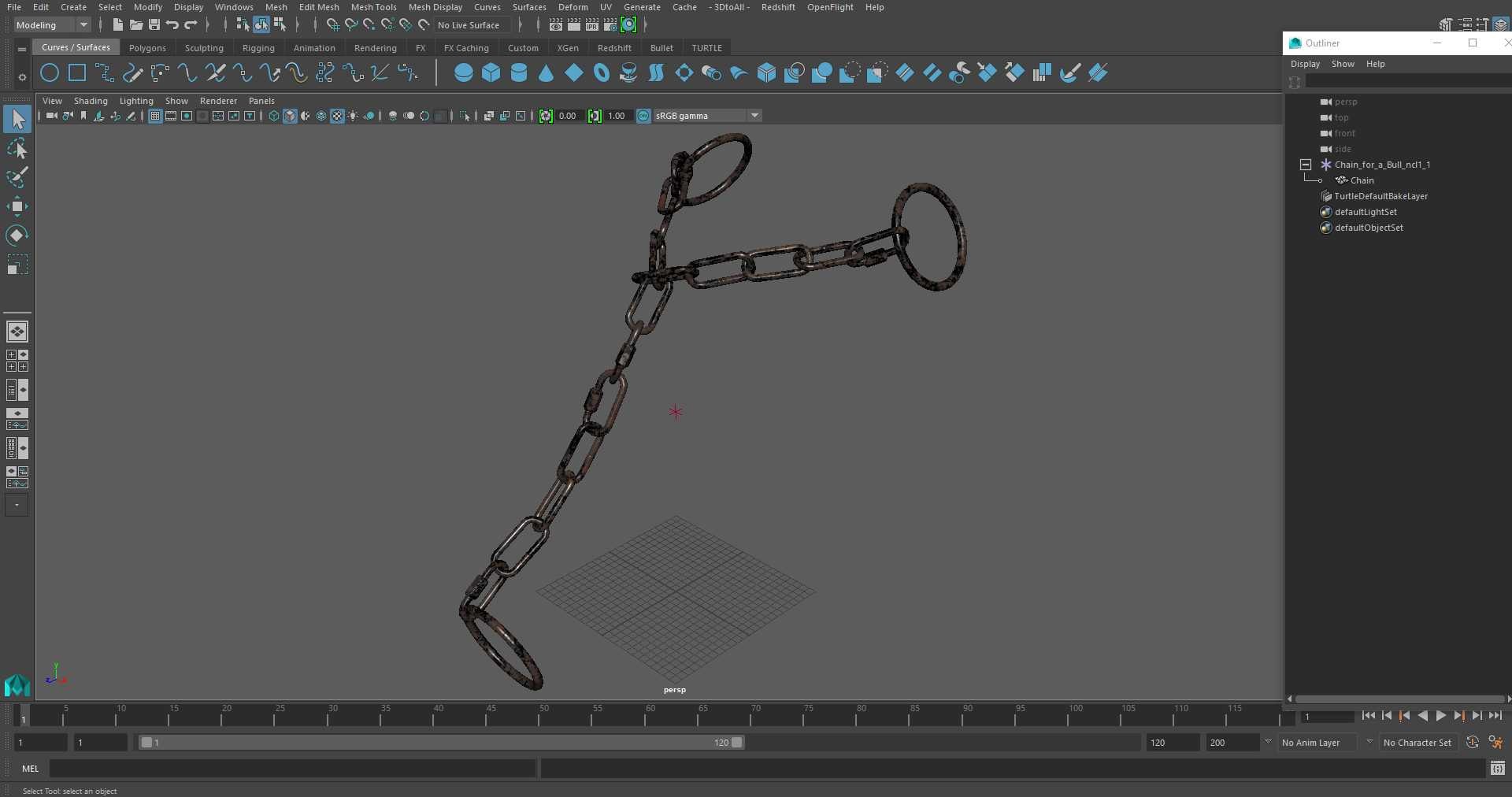 3D Model Chain For A Bull - TurboSquid 2167674