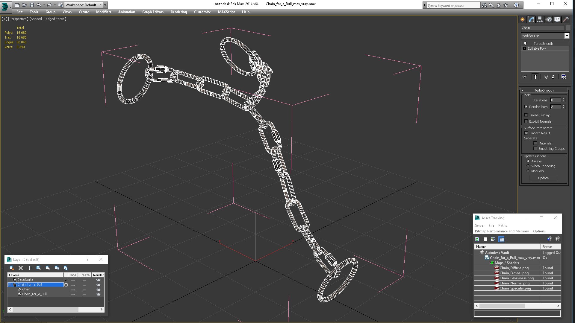 3D Model Chain For A Bull - TurboSquid 2167674