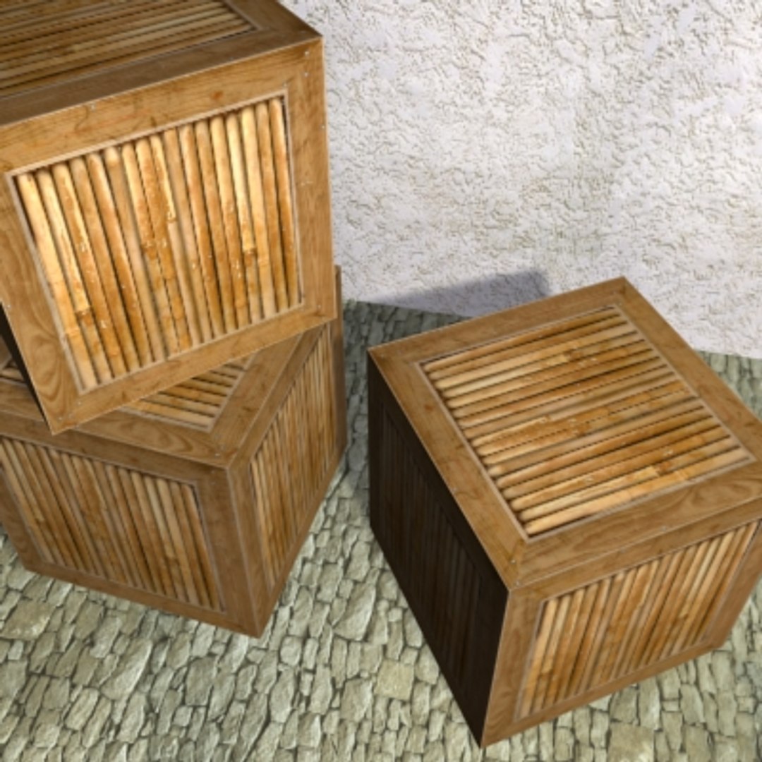 wood box 3d model