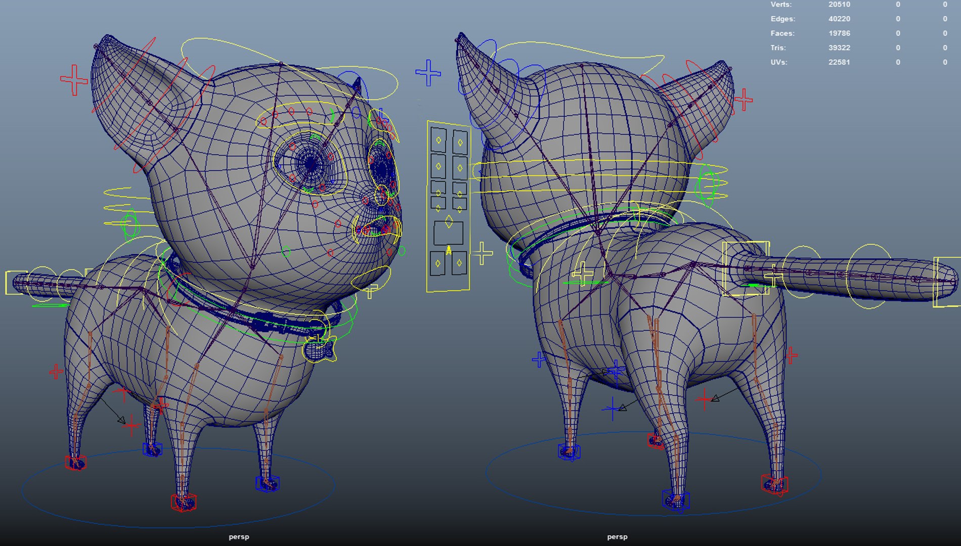 3D cartoon cat rigged model - TurboSquid 1610488