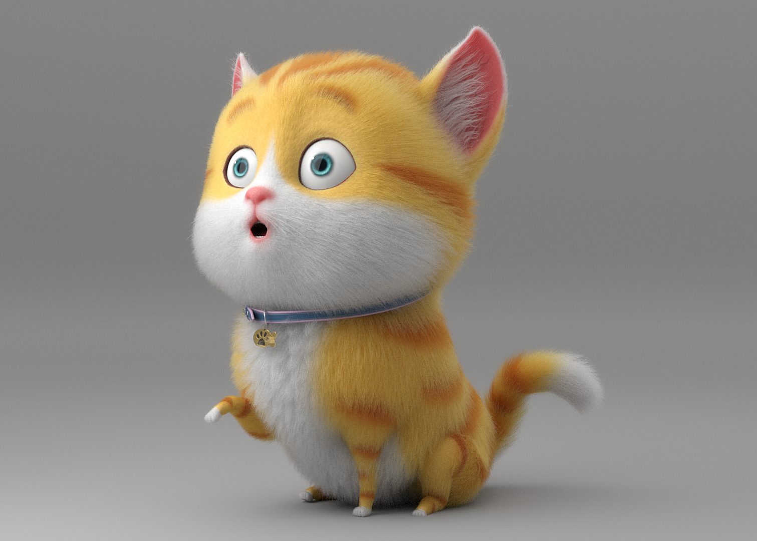 3D cartoon cat rigged model - TurboSquid 1610488