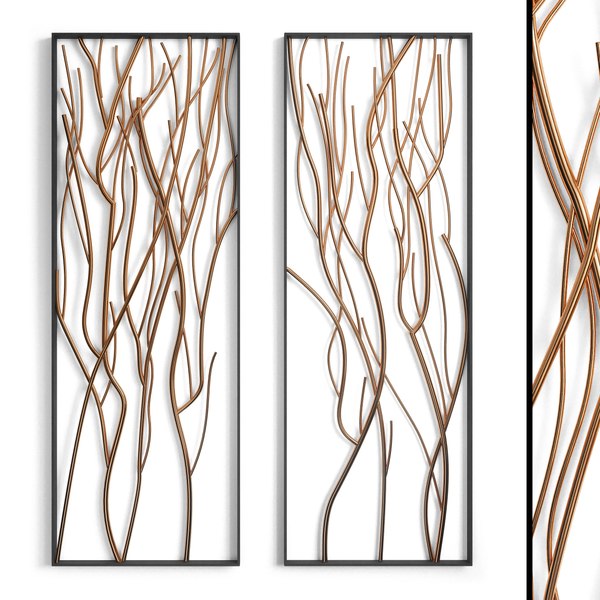 Metal Branch Wall Set 3D - TurboSquid 1844456