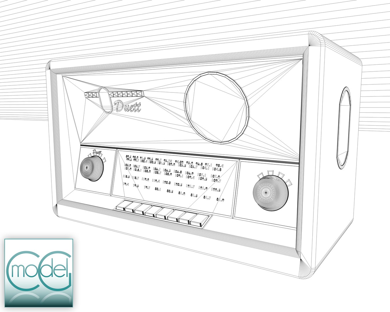 3d model radio