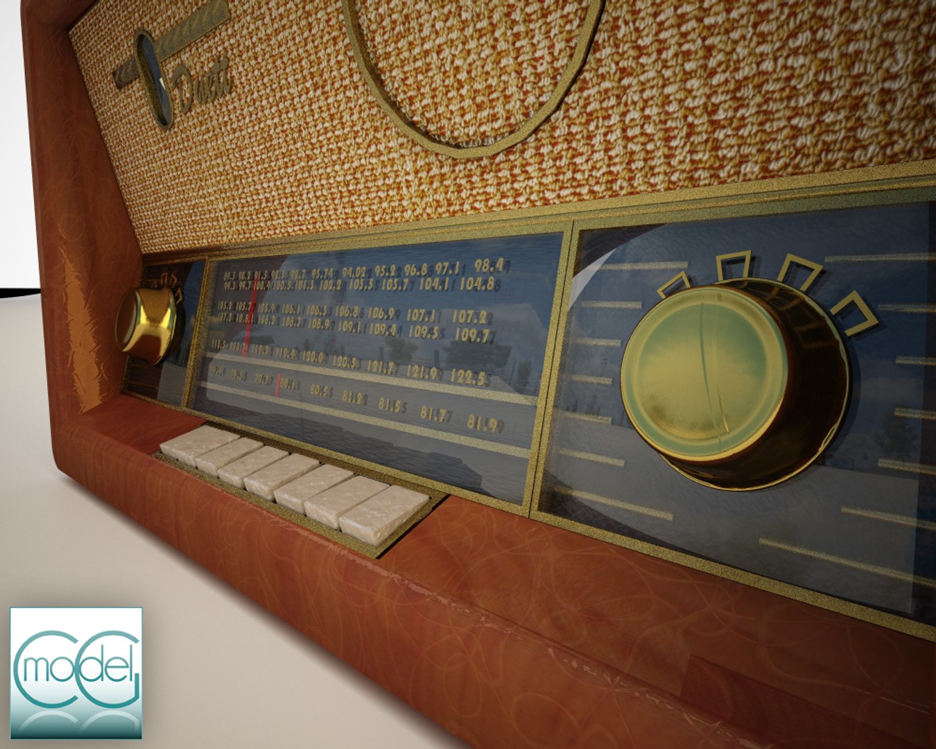 3d model radio
