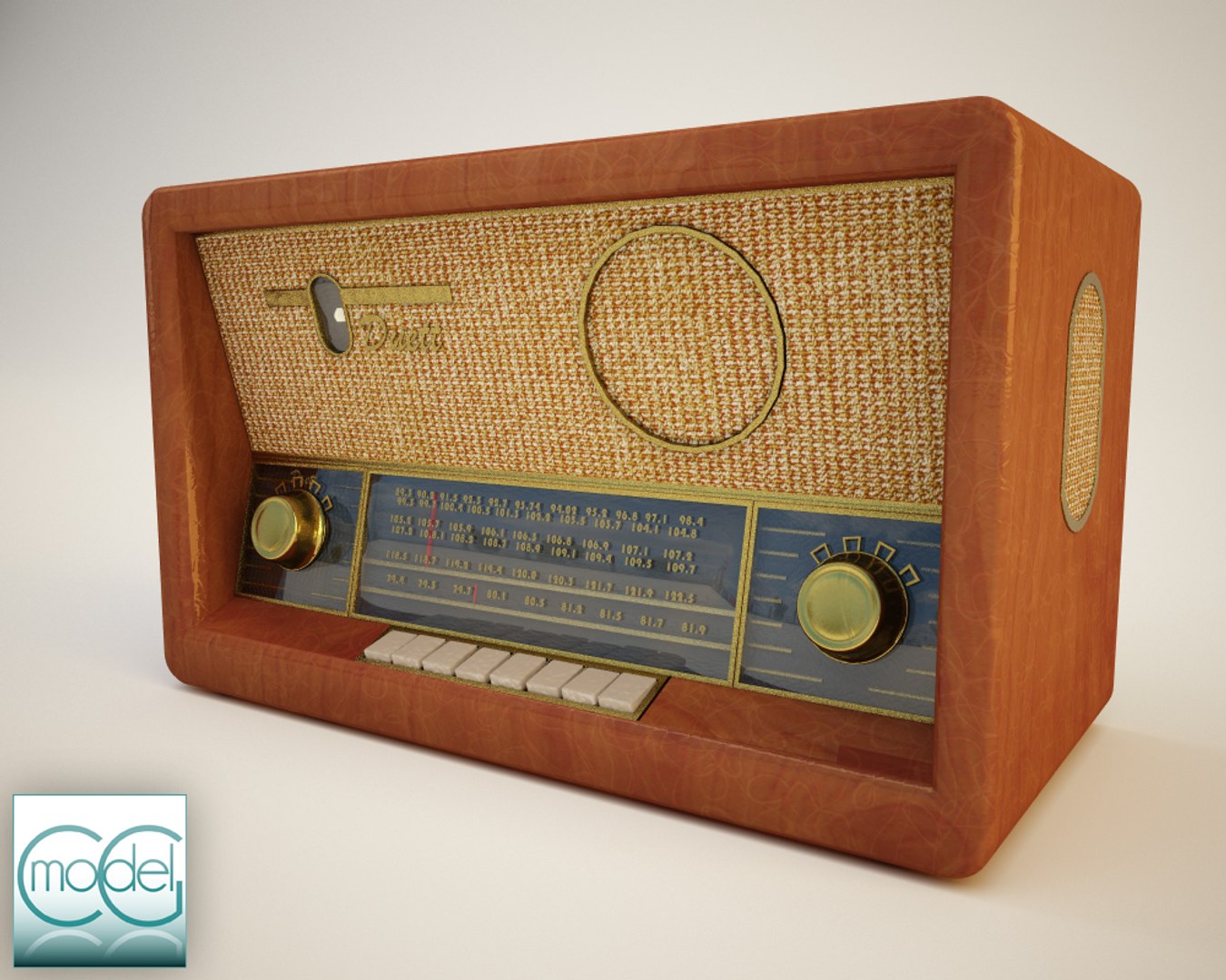 3d model radio