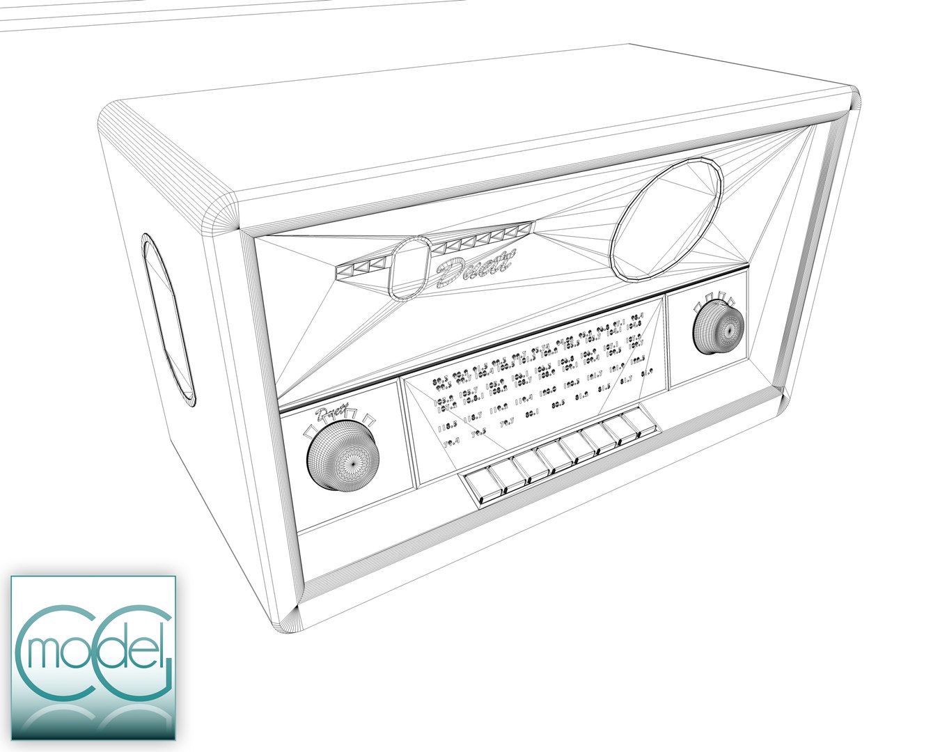 3d model radio