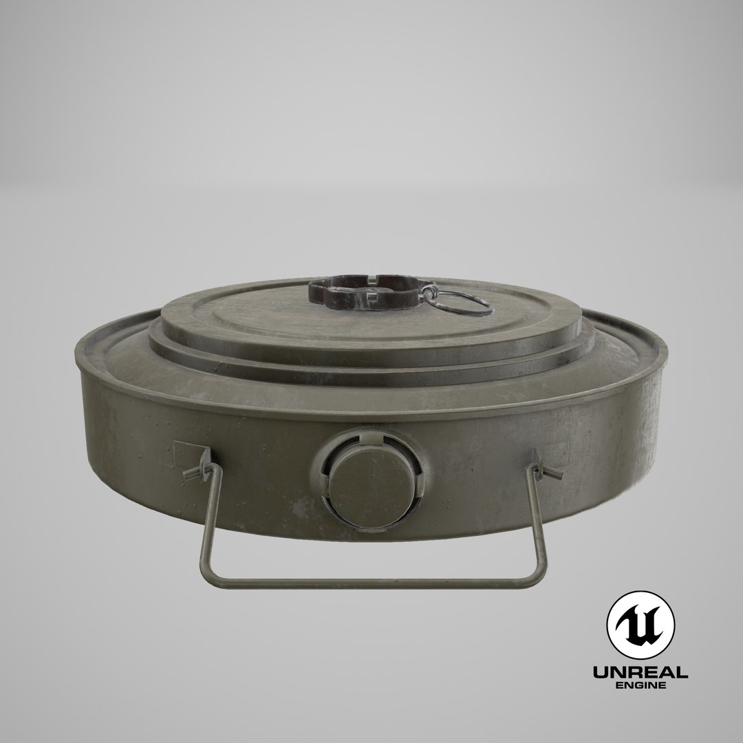 3D anti-tank-mine model - TurboSquid 1164420