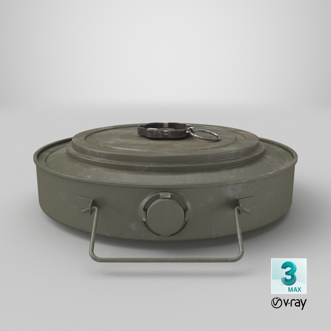 3D anti-tank-mine model - TurboSquid 1164420