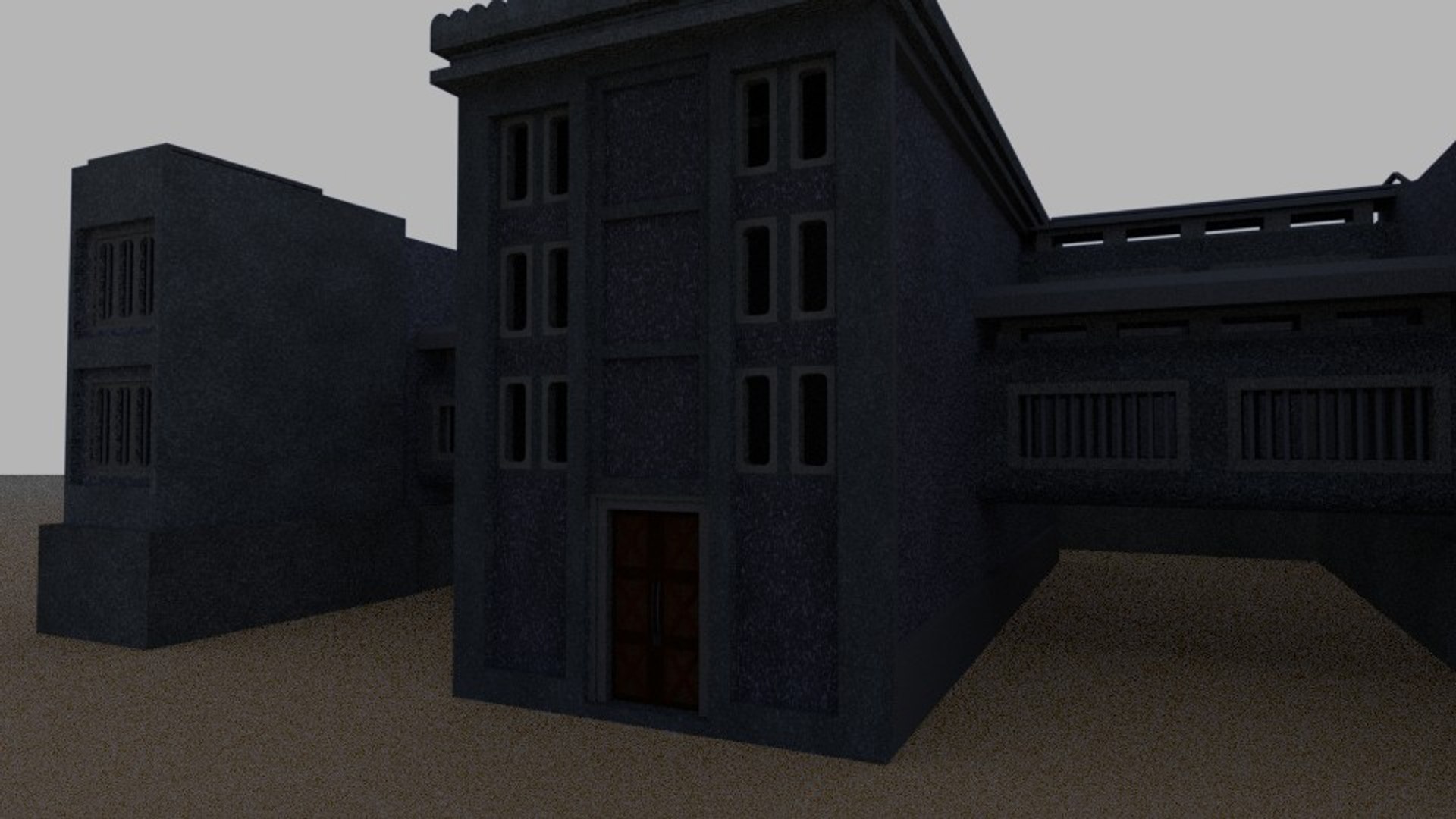 3D Monastery Structure - TurboSquid 1451964