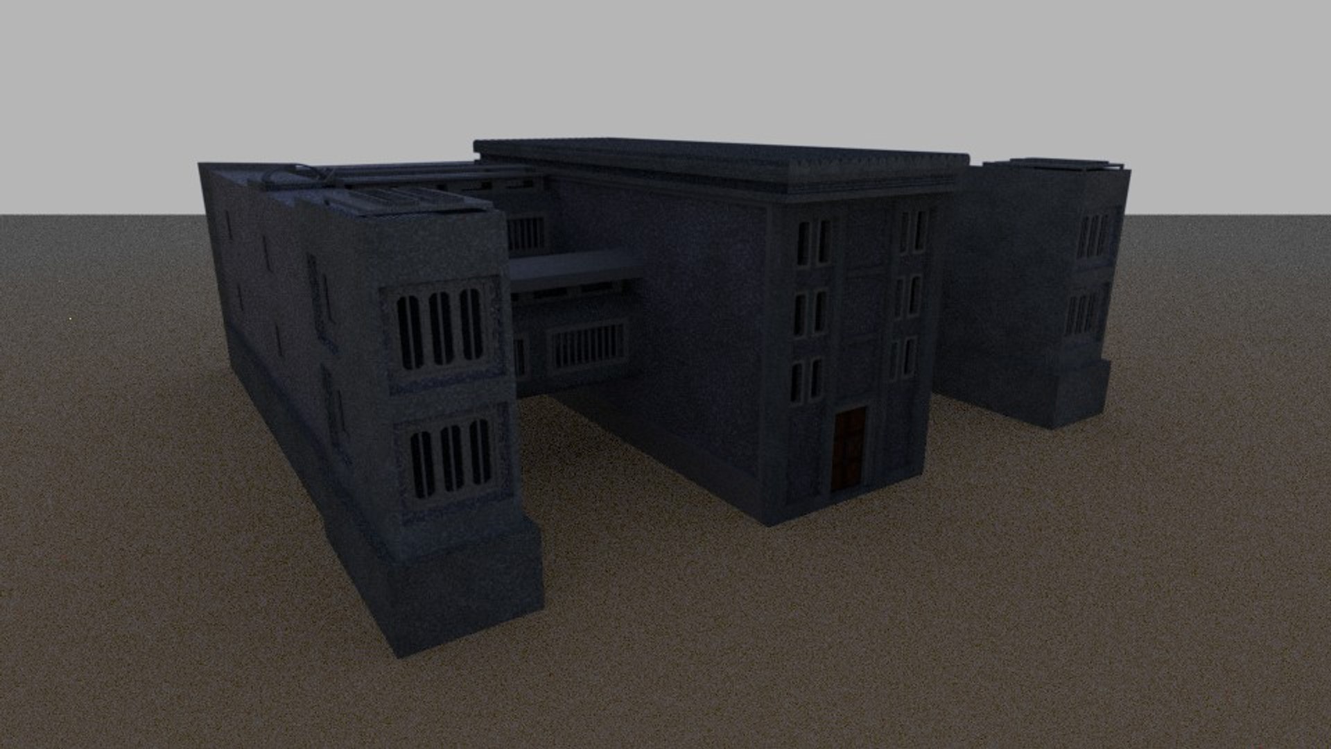 3D Monastery Structure - TurboSquid 1451964