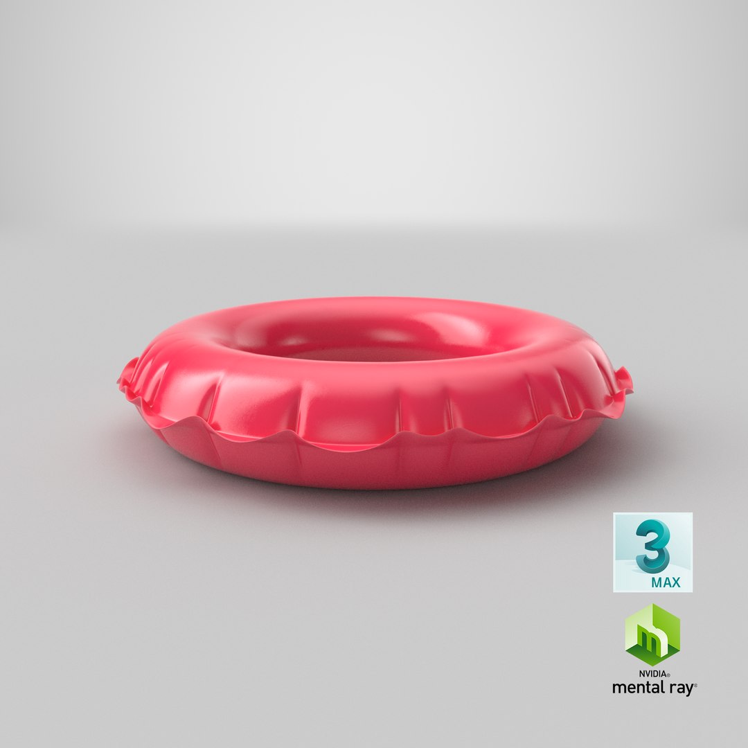 Pool swimming ring pink model - TurboSquid 1554938
