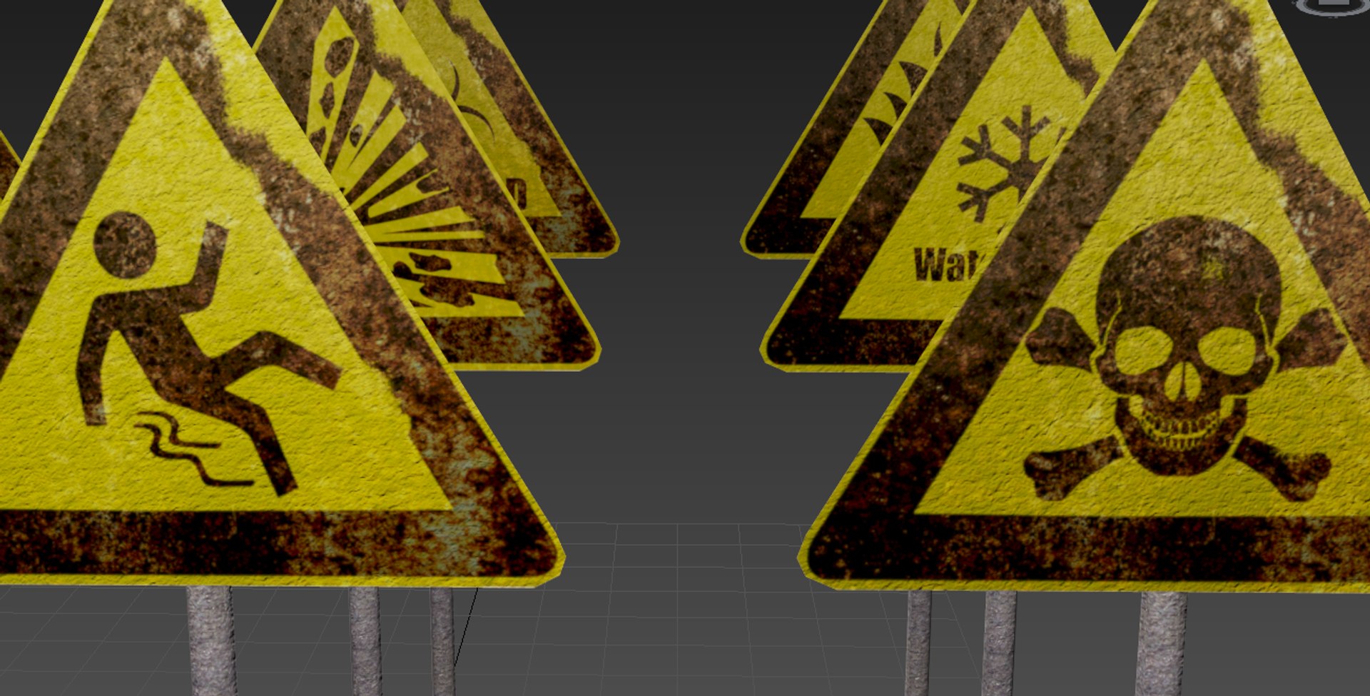 Warning Signs 3d Max