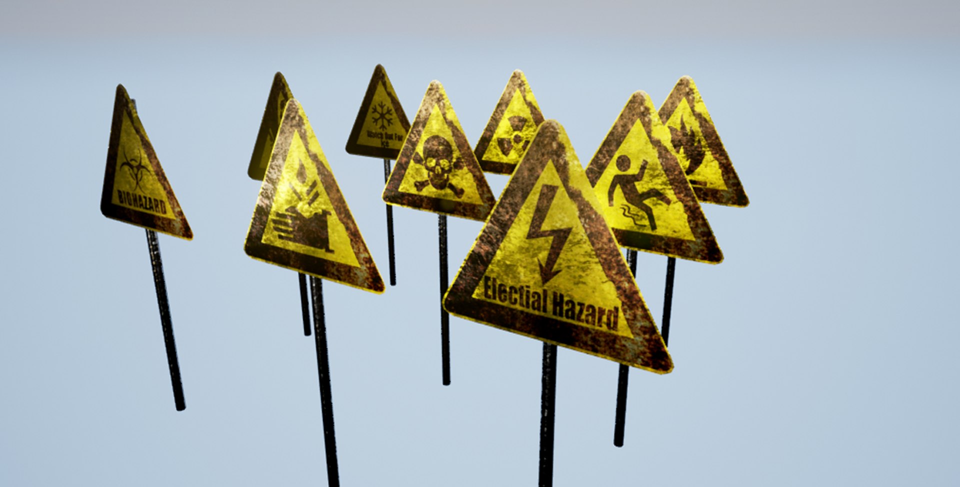 Warning Signs 3d Max