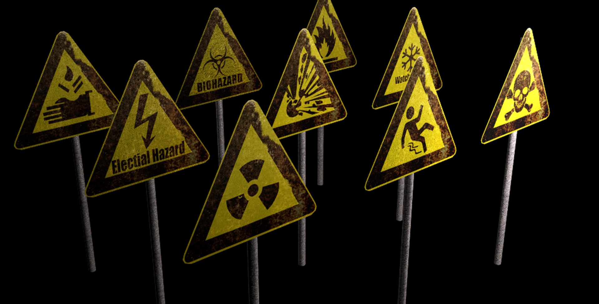 Warning Signs 3d Max