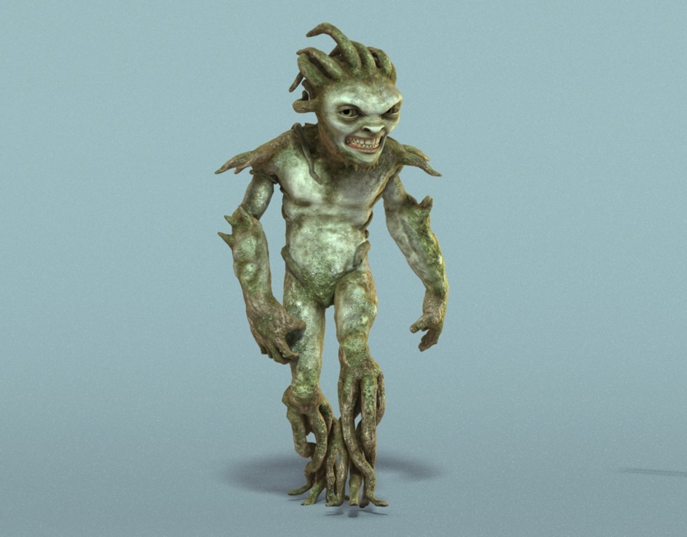 3d Model Creature Rigged Morph