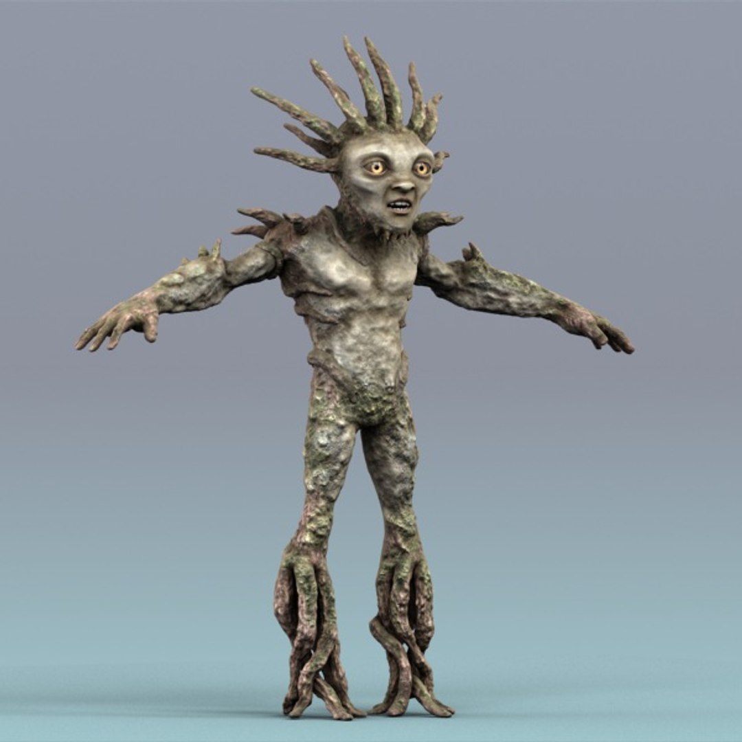 3d Model Creature Rigged Morph