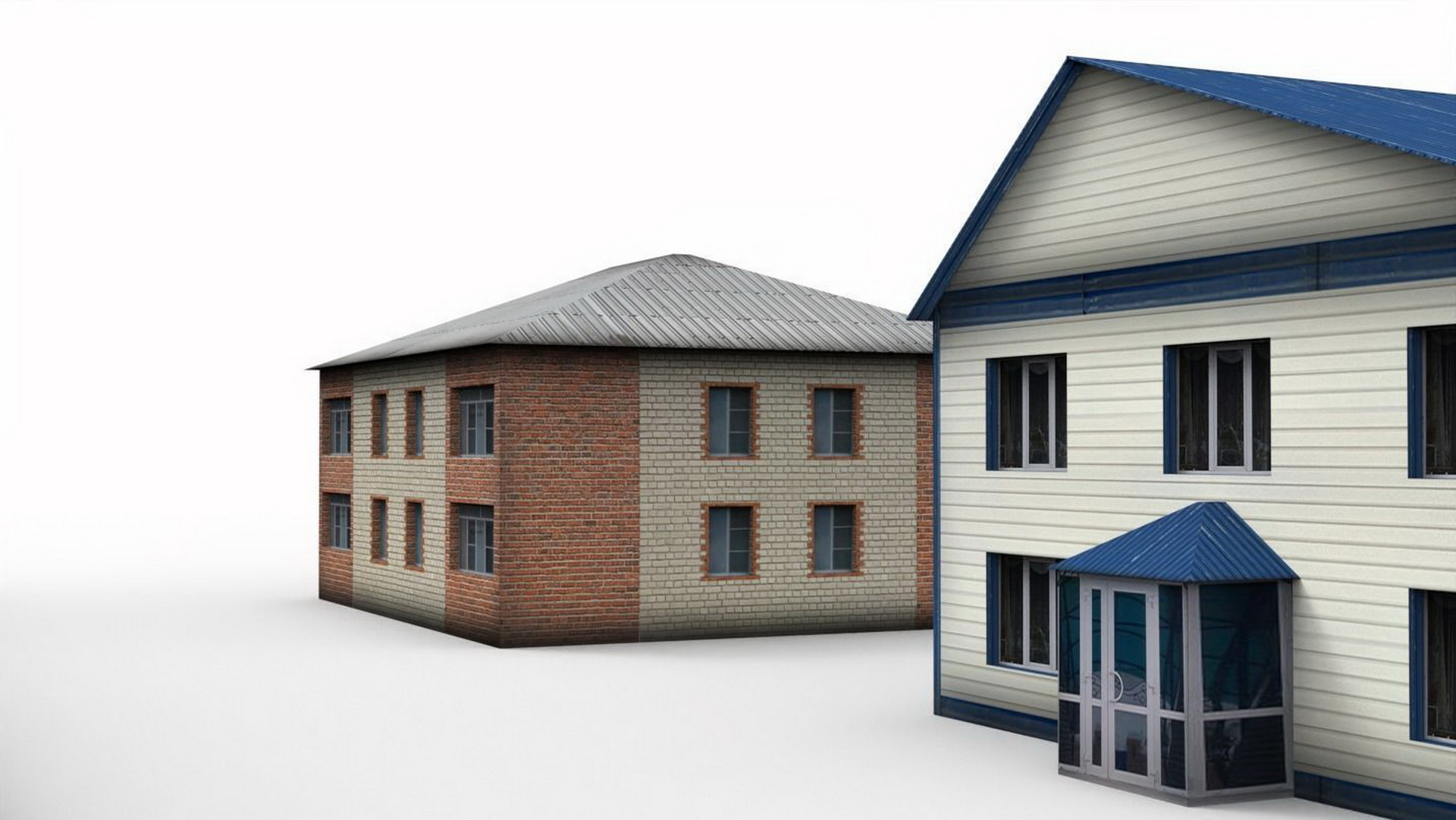 3D Two Storey House - TurboSquid 1729176