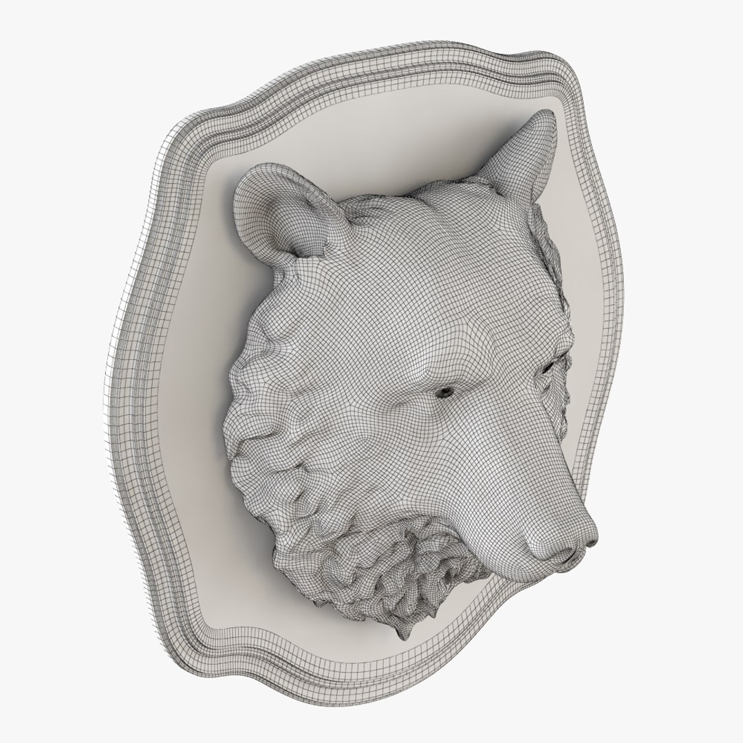 Bear Head Model - TurboSquid 1234134