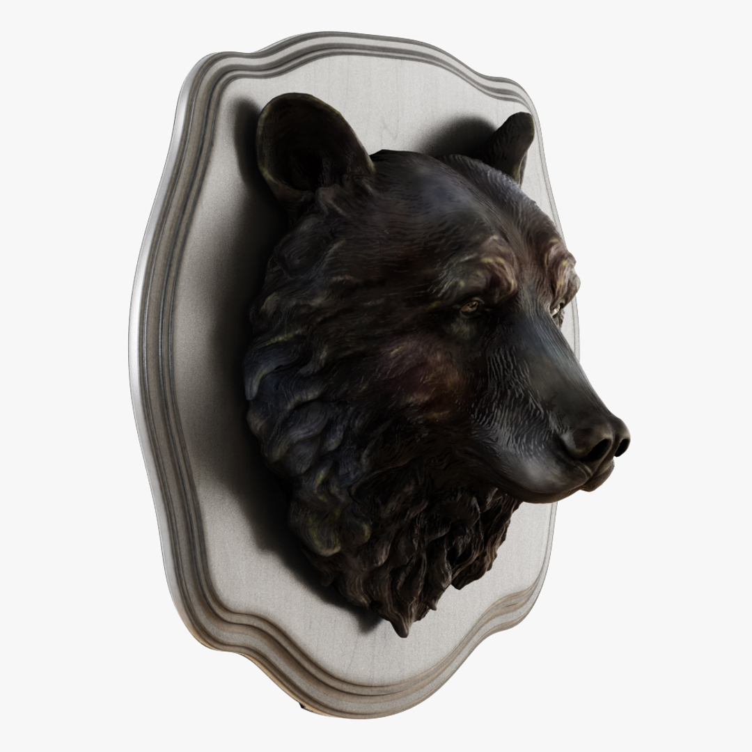 Bear head model - TurboSquid 1234134