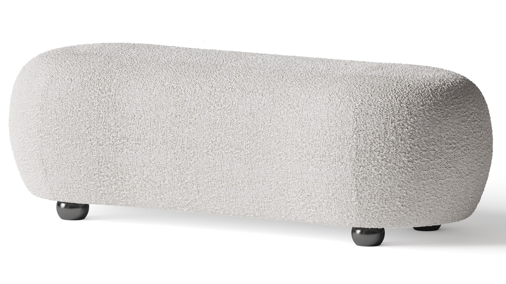 3D Model Adeline Boucle Bench By My Cura Home - TurboSquid 2110242