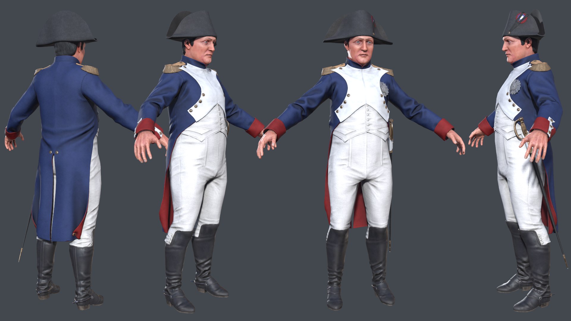 3D Model Historical Napoleon Bonaparte - TurboSquid 1184141