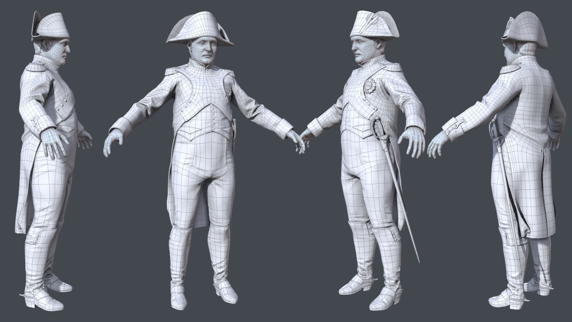3D Model Historical Napoleon Bonaparte - TurboSquid 1184141