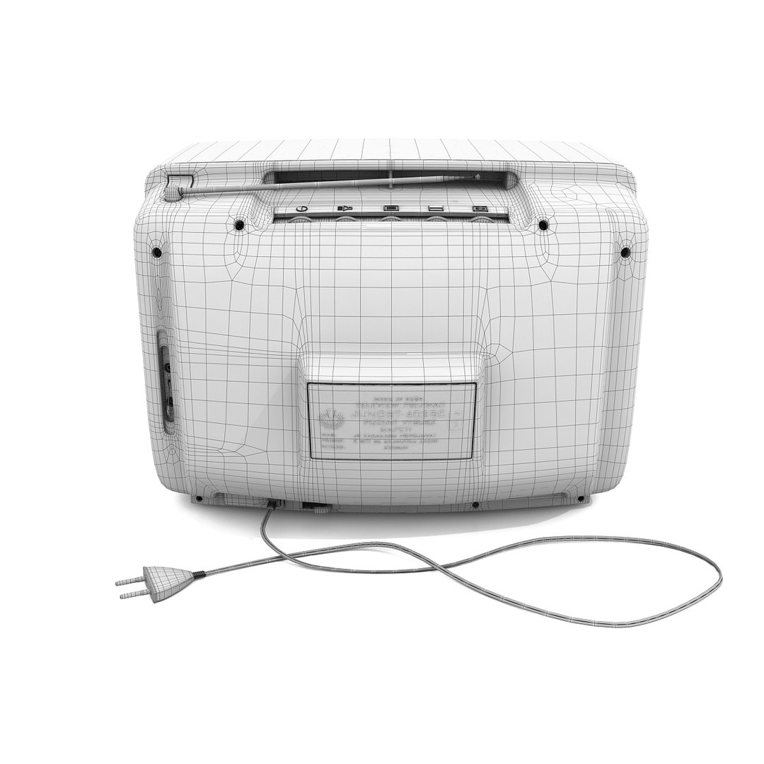 Old Style Retro Tv 3d Model