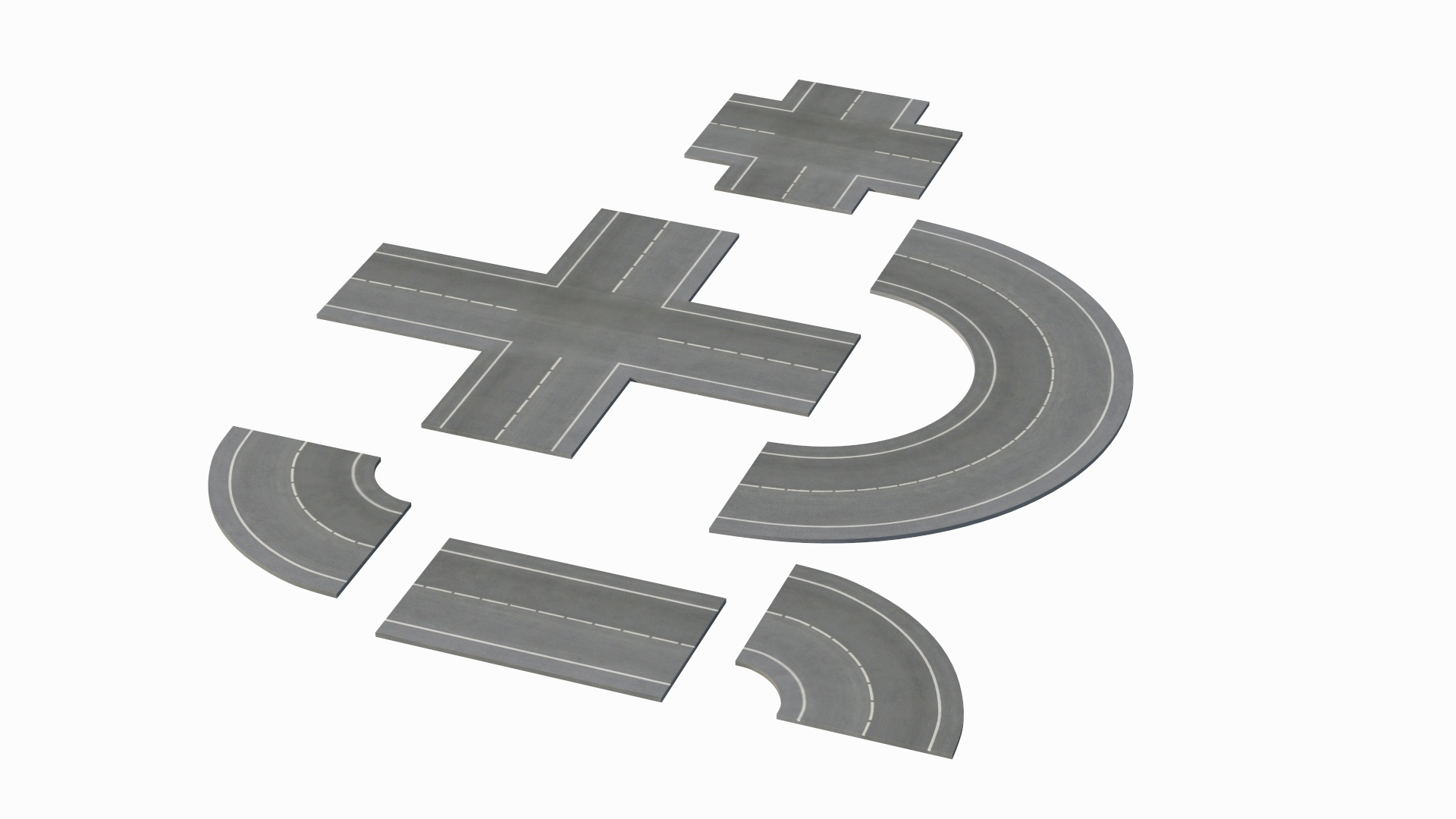 3D Model Road Pack - TurboSquid 2201885