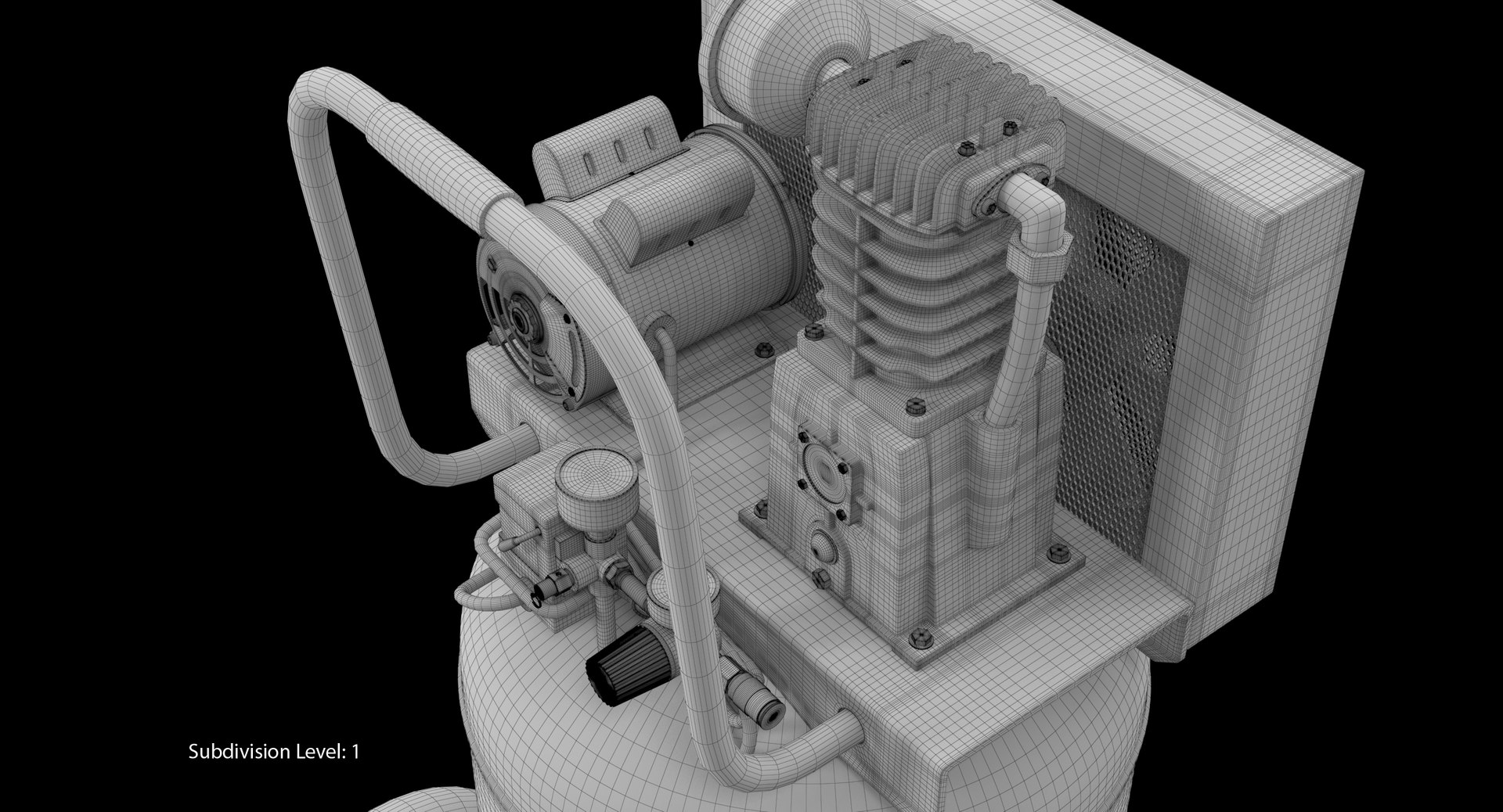 3D Air Compressor Portable Vertical - TurboSquid 1392173