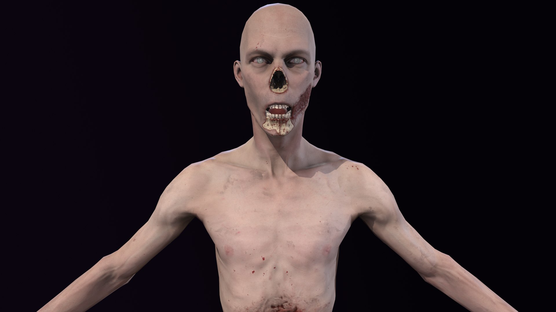3D Model Zombie In Jeans - TurboSquid 2052454
