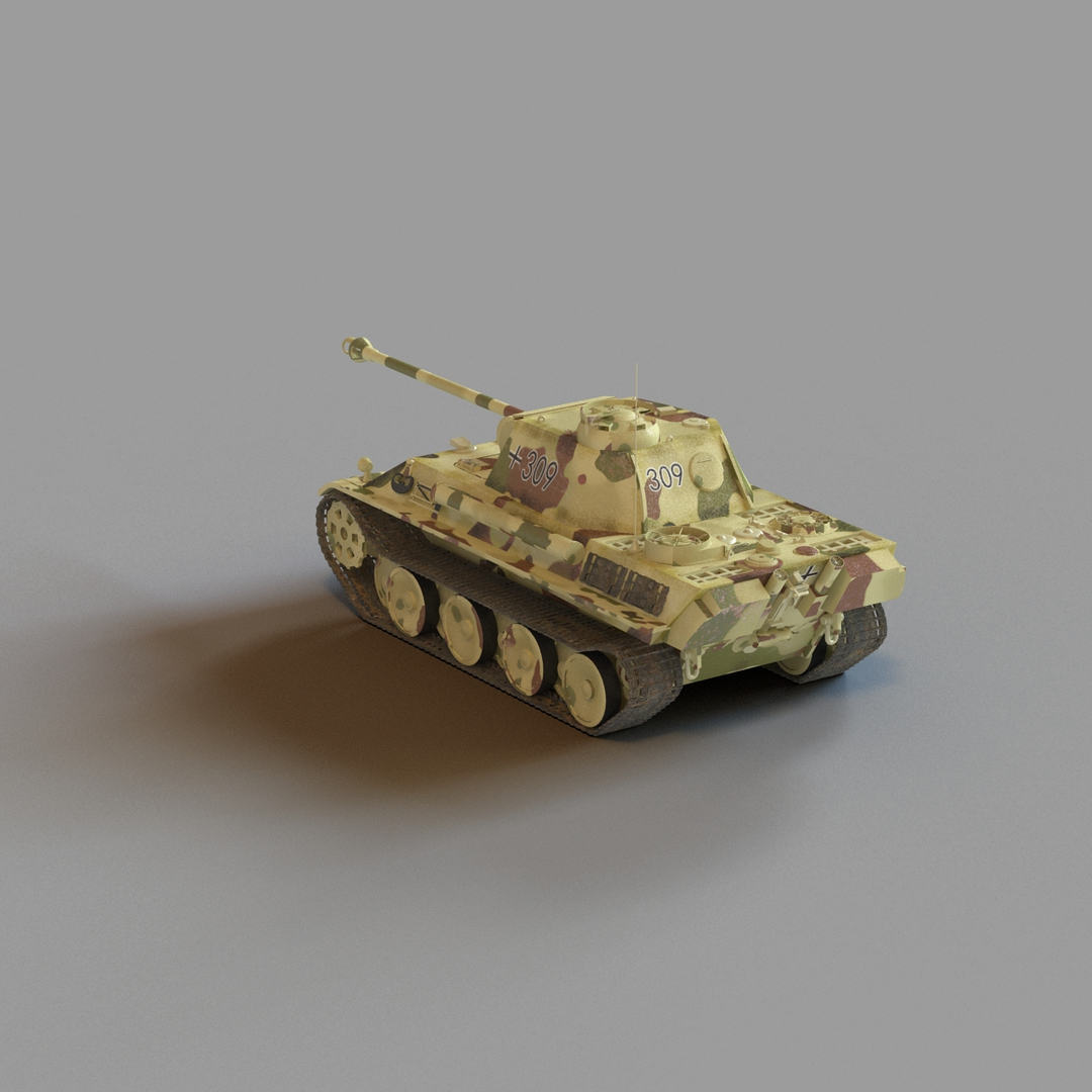 Panzerkampfwagen V Panther 3d Max