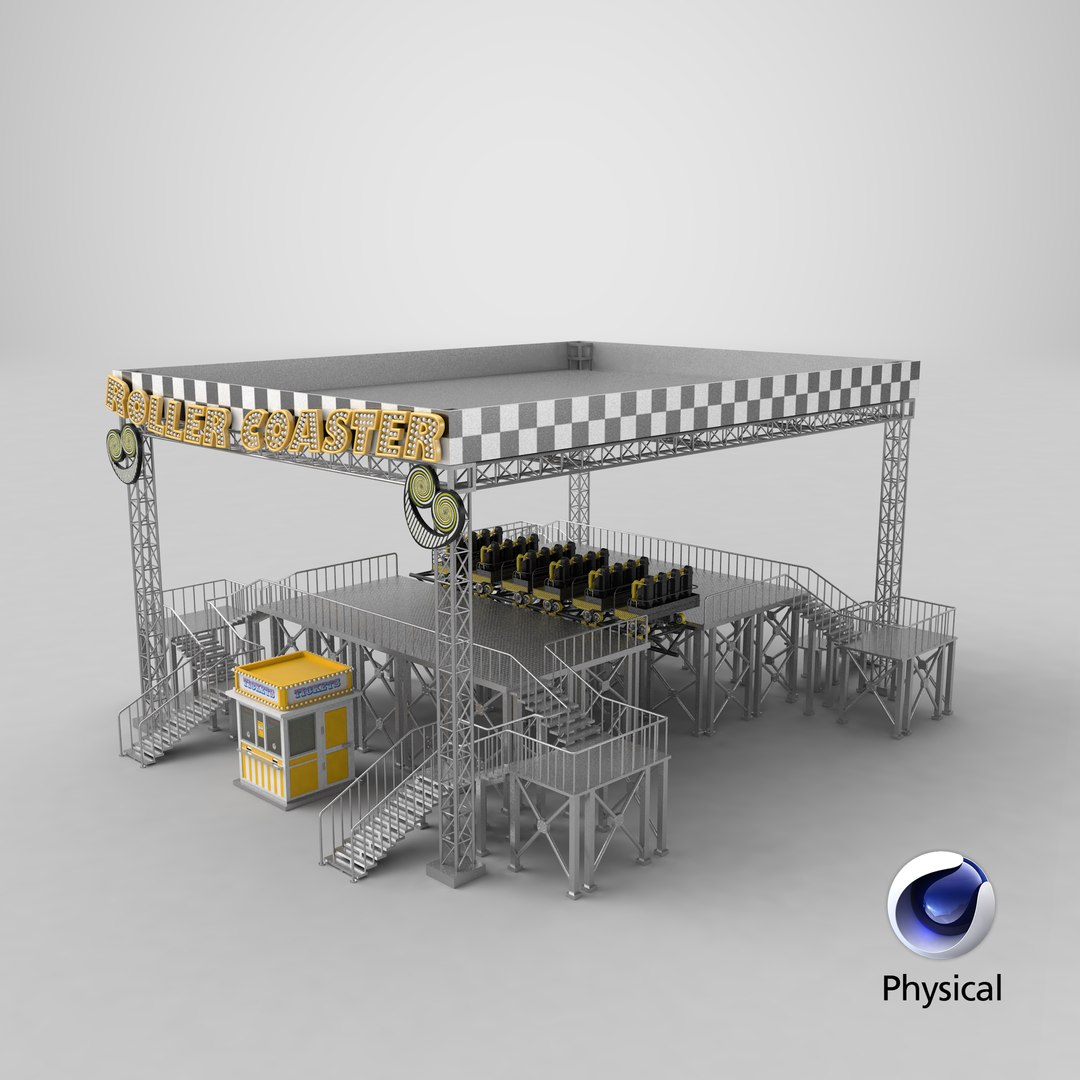 Roller Coaster Platform Building 3D Model - TurboSquid 1921832