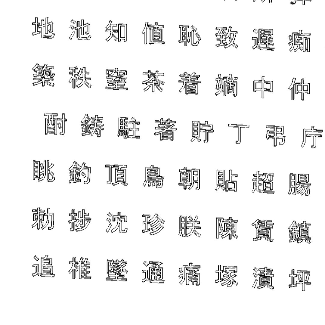 Chinese ms gothic font 3D model - TurboSquid 1190256