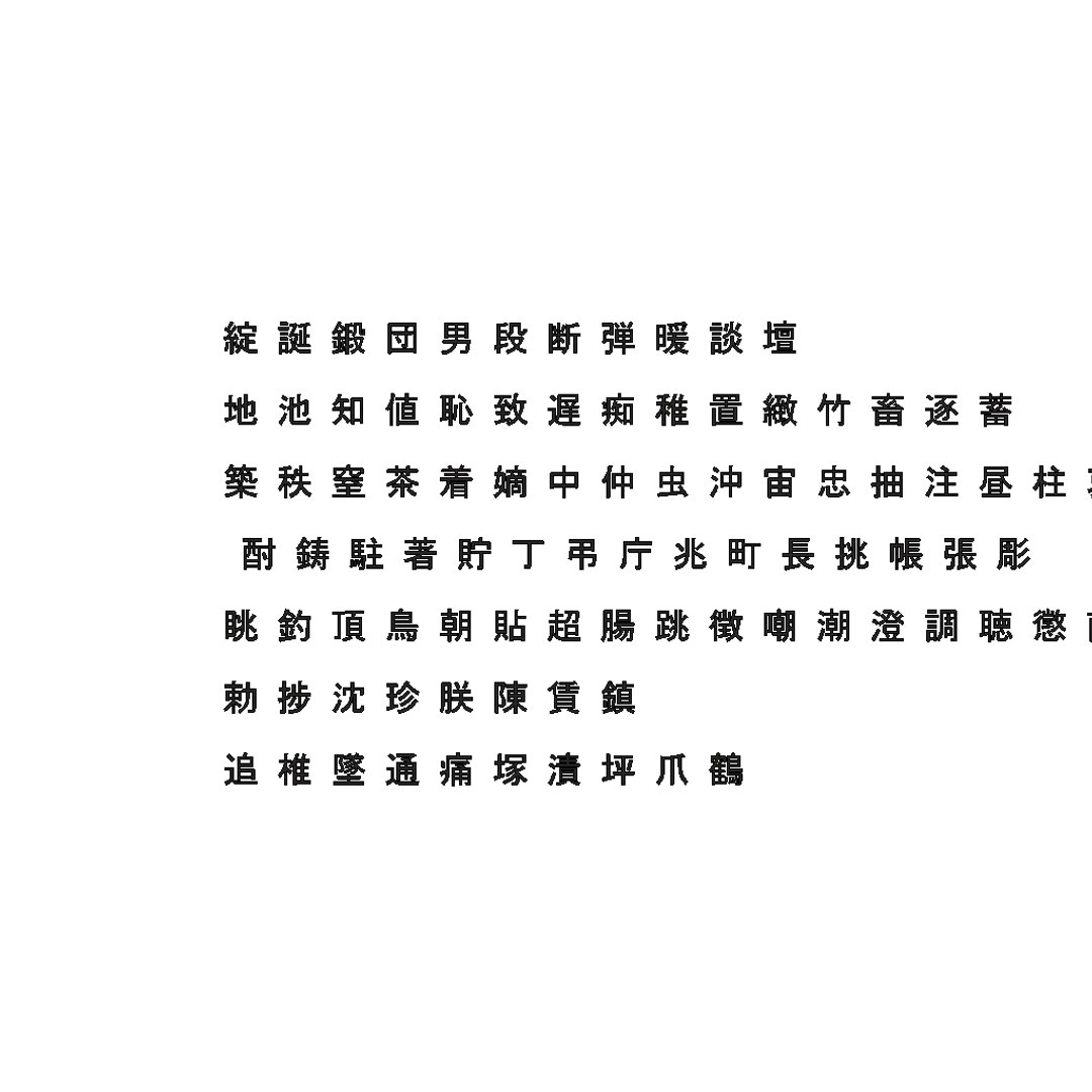 Chinese ms gothic font 3D model - TurboSquid 1190256