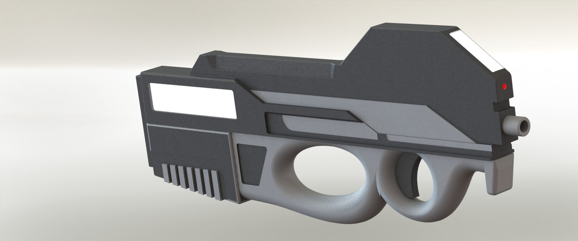 3d concept conceptual gun model