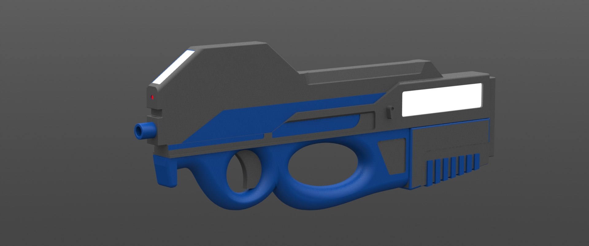 3d concept conceptual gun model