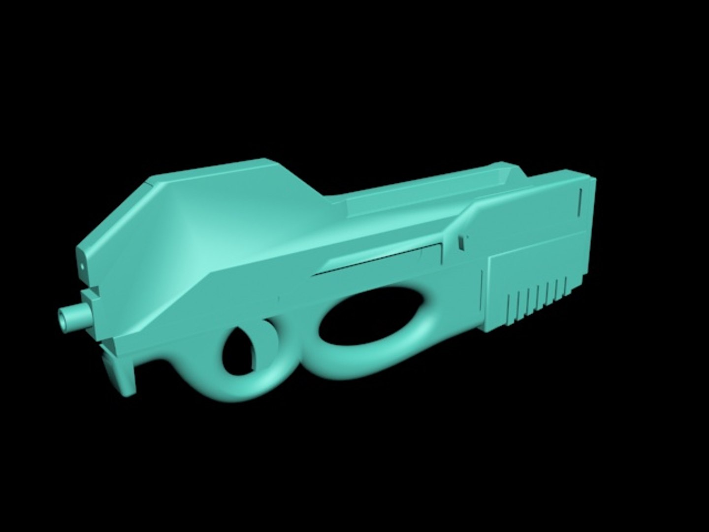 3d concept conceptual gun model