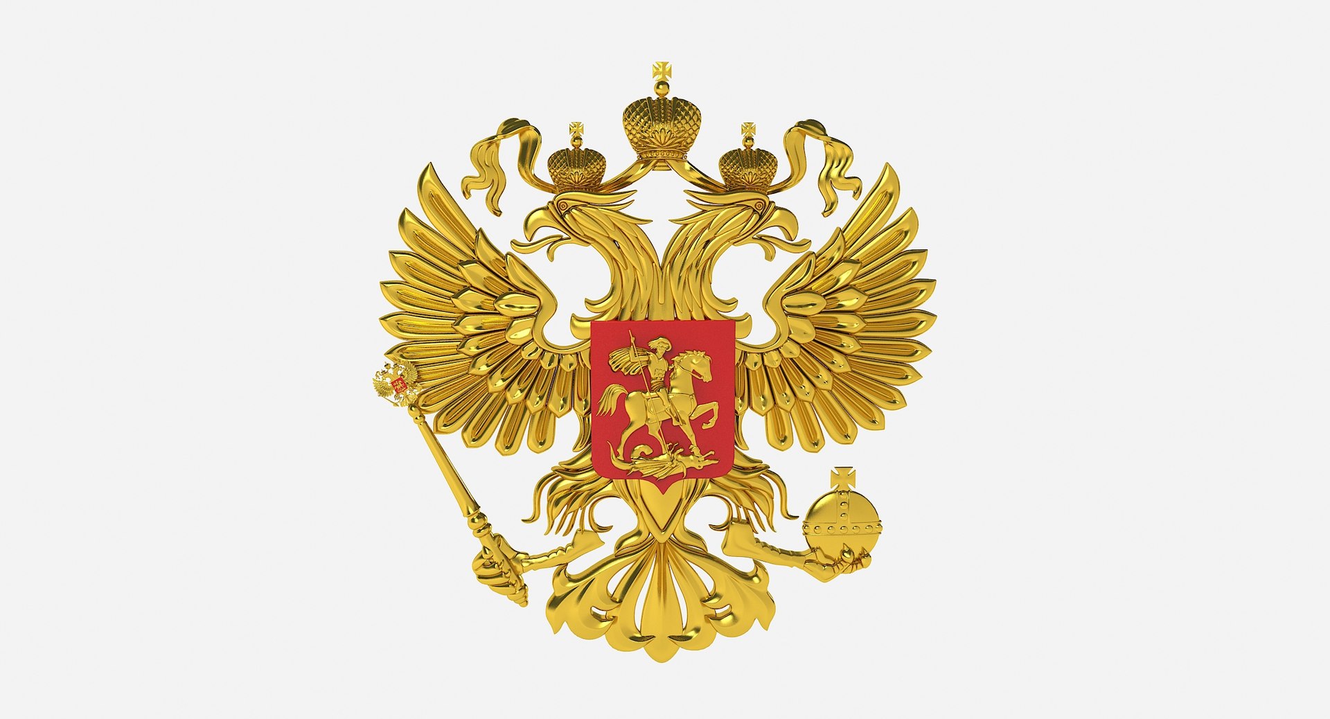 National emblem russia eagle 3D - TurboSquid 1336162