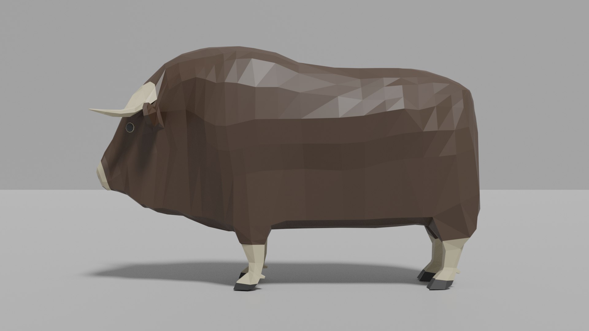 3D Musk Ox Family Model - TurboSquid 1634873
