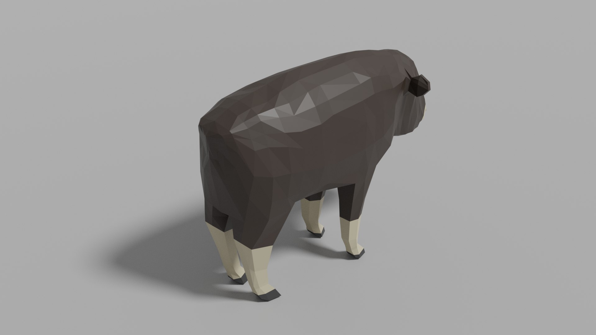 3D Musk Ox Family Model - TurboSquid 1634873