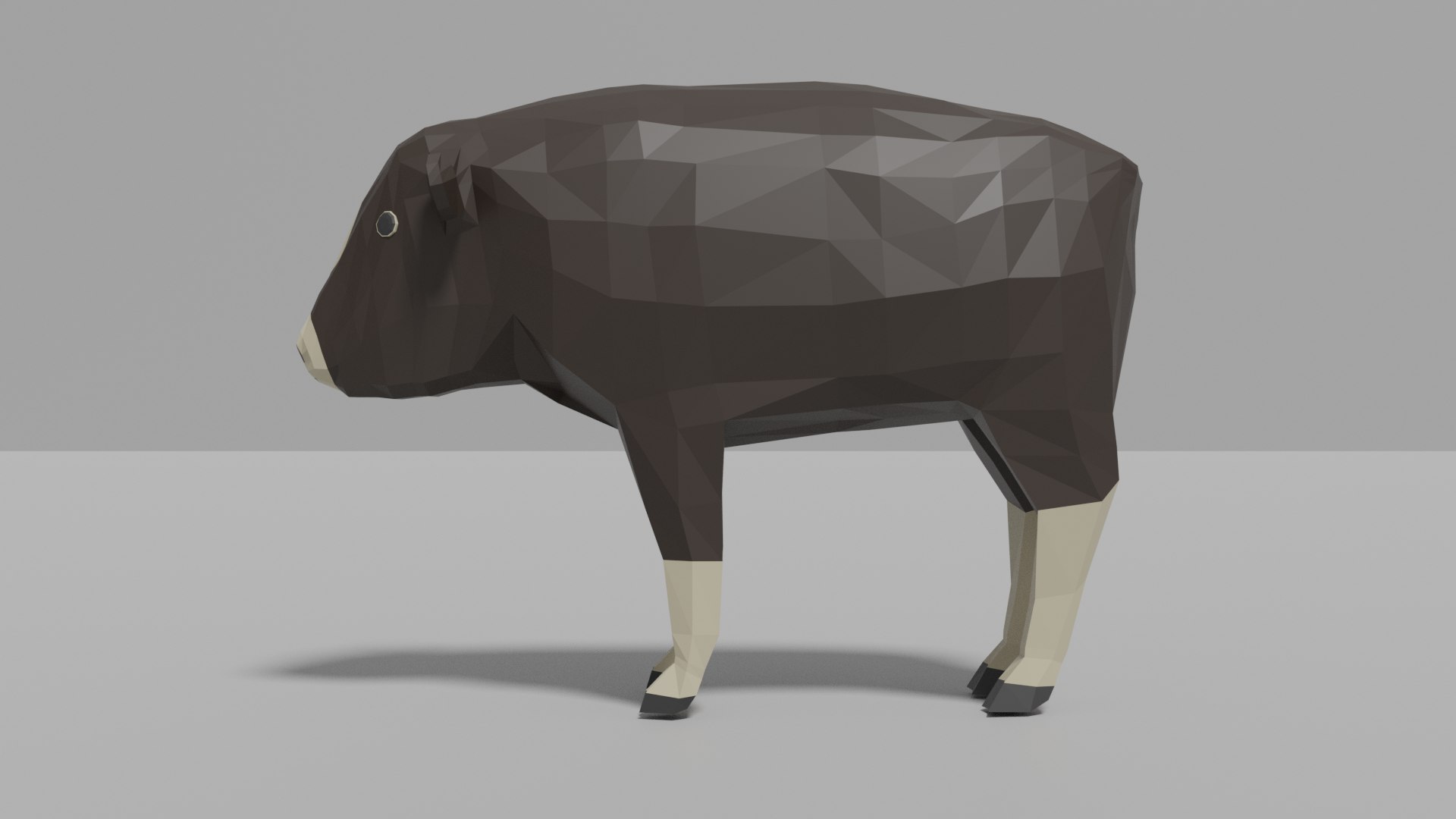 3D Musk Ox Family Model - TurboSquid 1634873